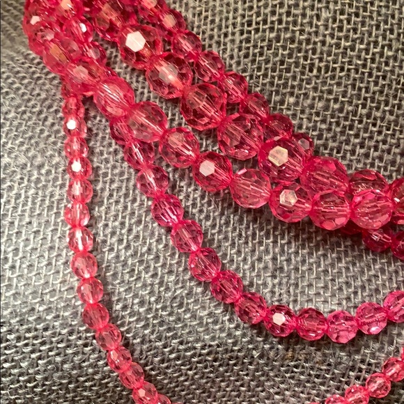 Jewelry | Barbie Pink Crystal Layered Necklace | Poshmark